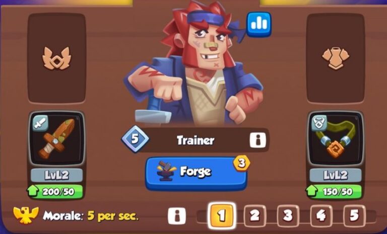 Rush Royale Items, Fragments and Crafting Guide